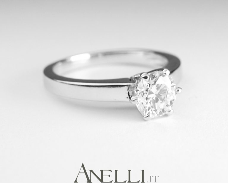 Solitario Diamante 1 Carato D-IF certificato GIA | Anelli.it